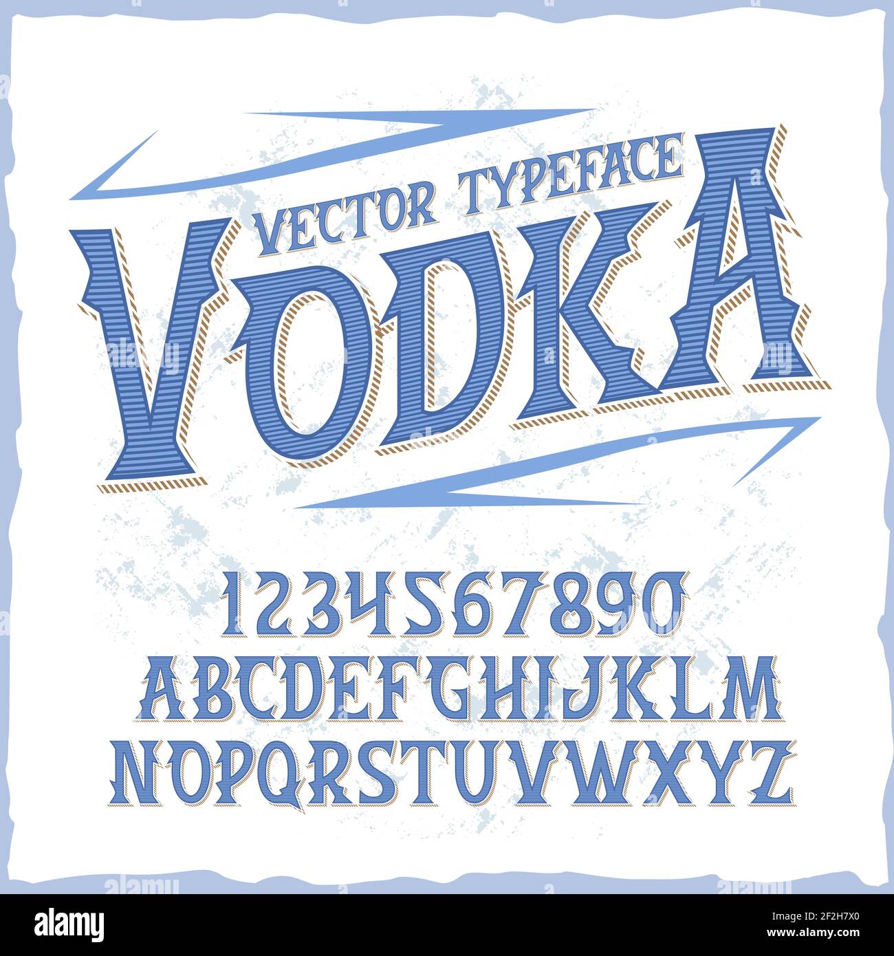 Original label typeface named "Vodka". Good handcrafted font for any ...