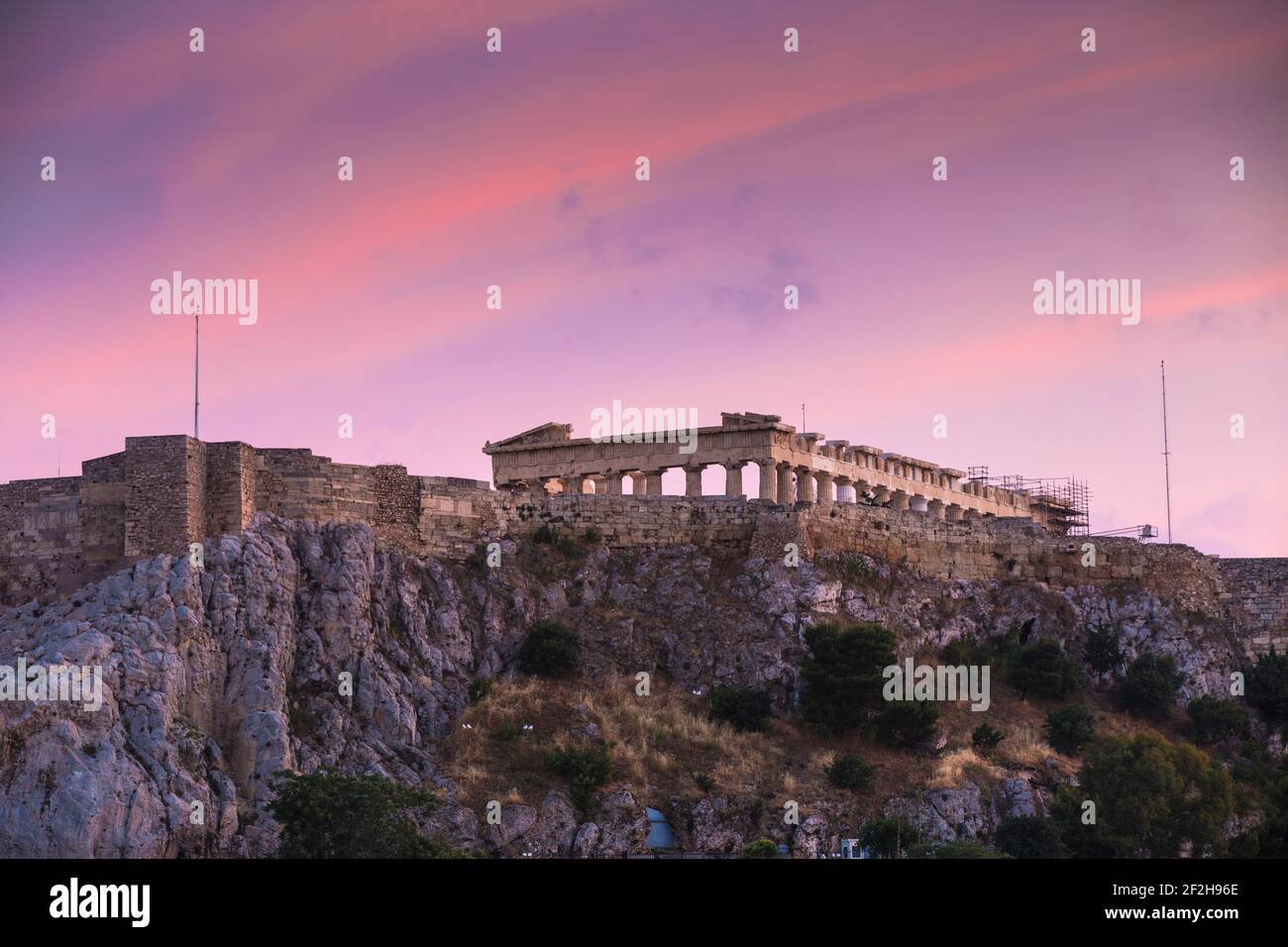 Acropolis temples sunset hi-res stock photography and images - Alamy