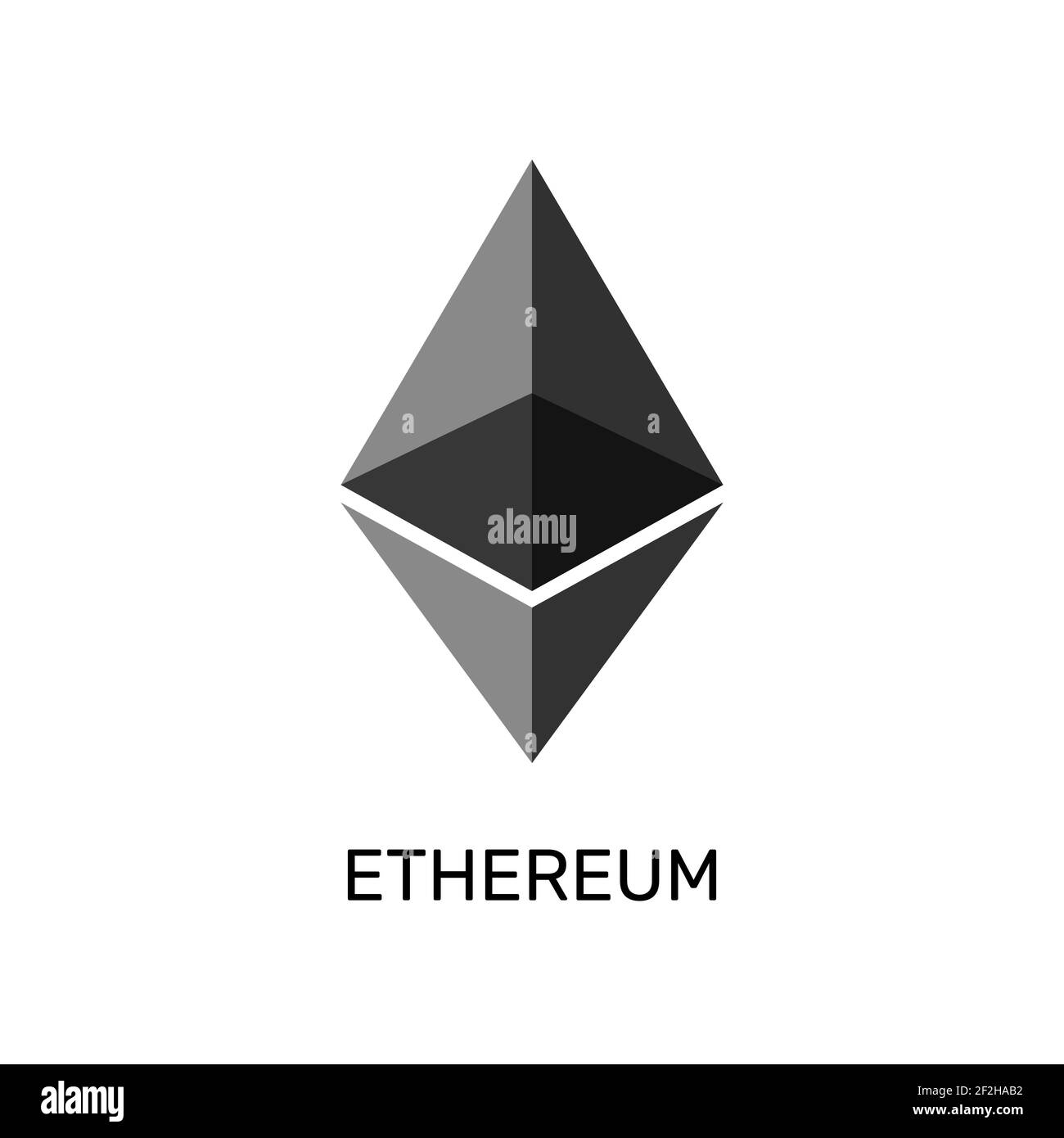 Ethereum logo Black and White Stock Photos & Images - Alamy