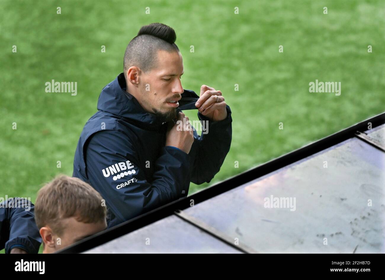 Slovak football player Marek Hamsik during a training session with his ...