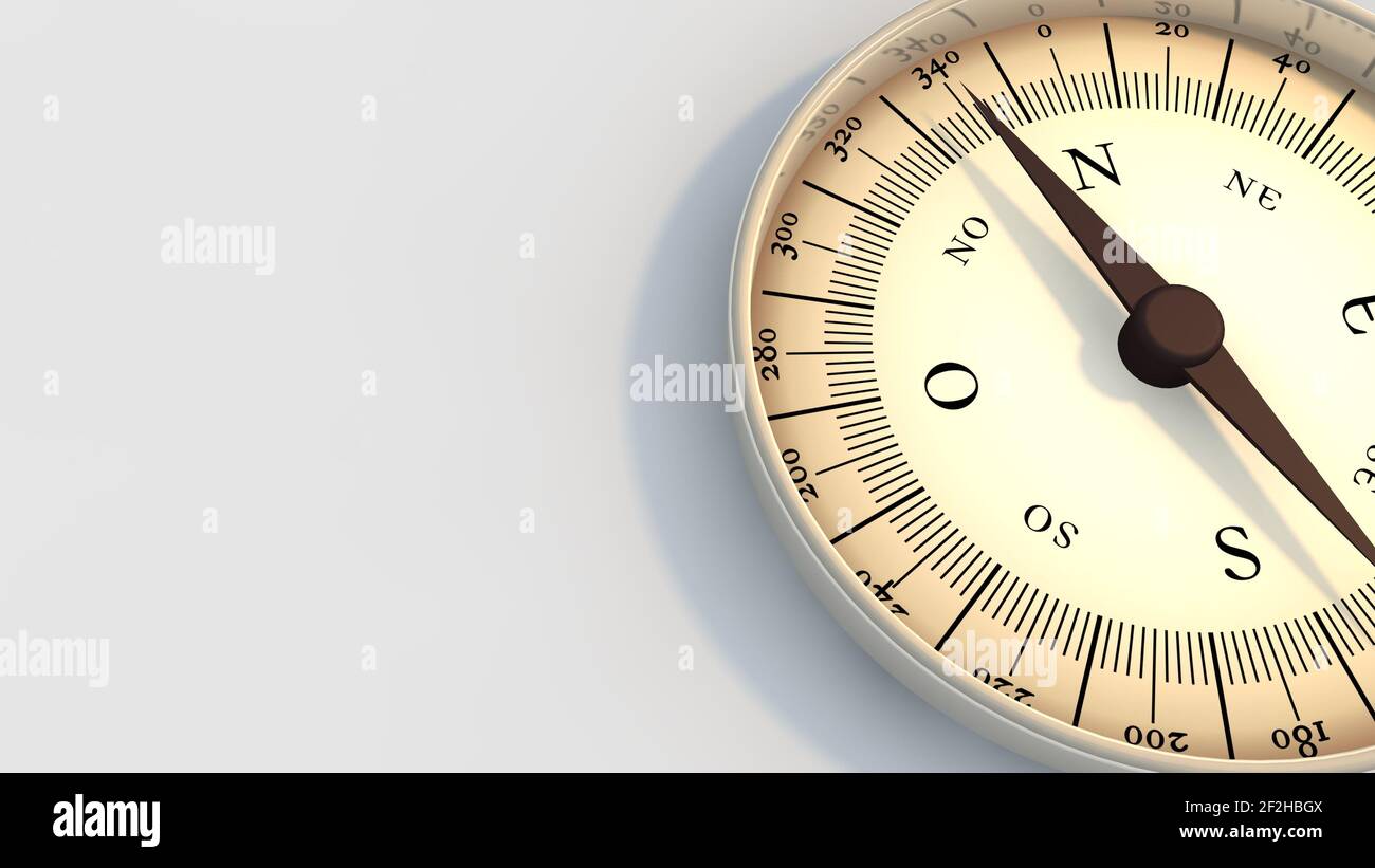 3d render compass hi-res stock photography and images - Alamy