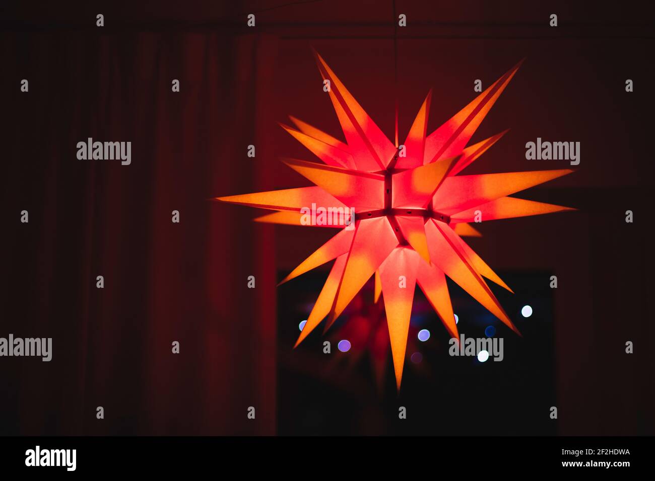 Christmas star lamp hi-res stock photography and images - Alamy