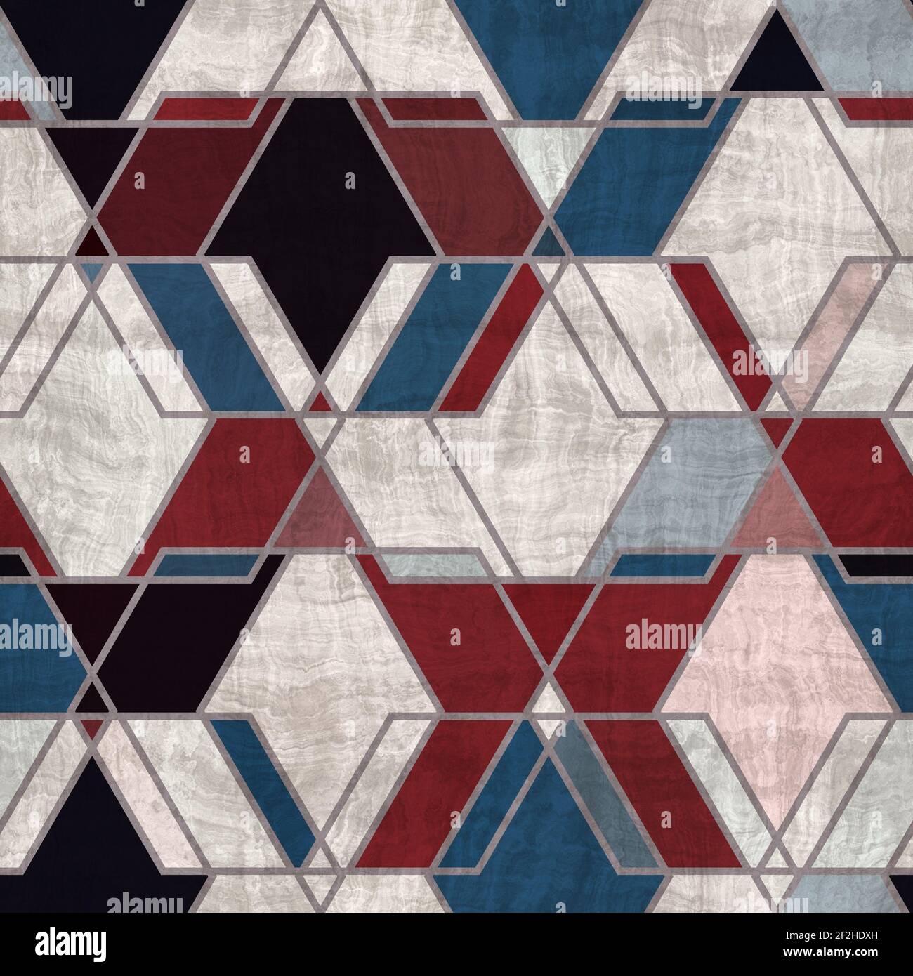 Seamless red white and blue textured retro pattern Stock Photo - Alamy