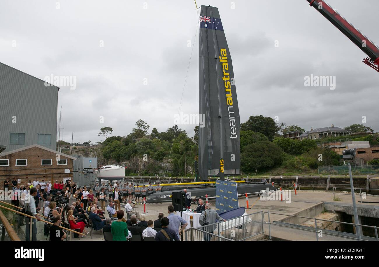 Team Australia AC45 launch, March 6, 2014, at Woolwich dock, Sydney ...