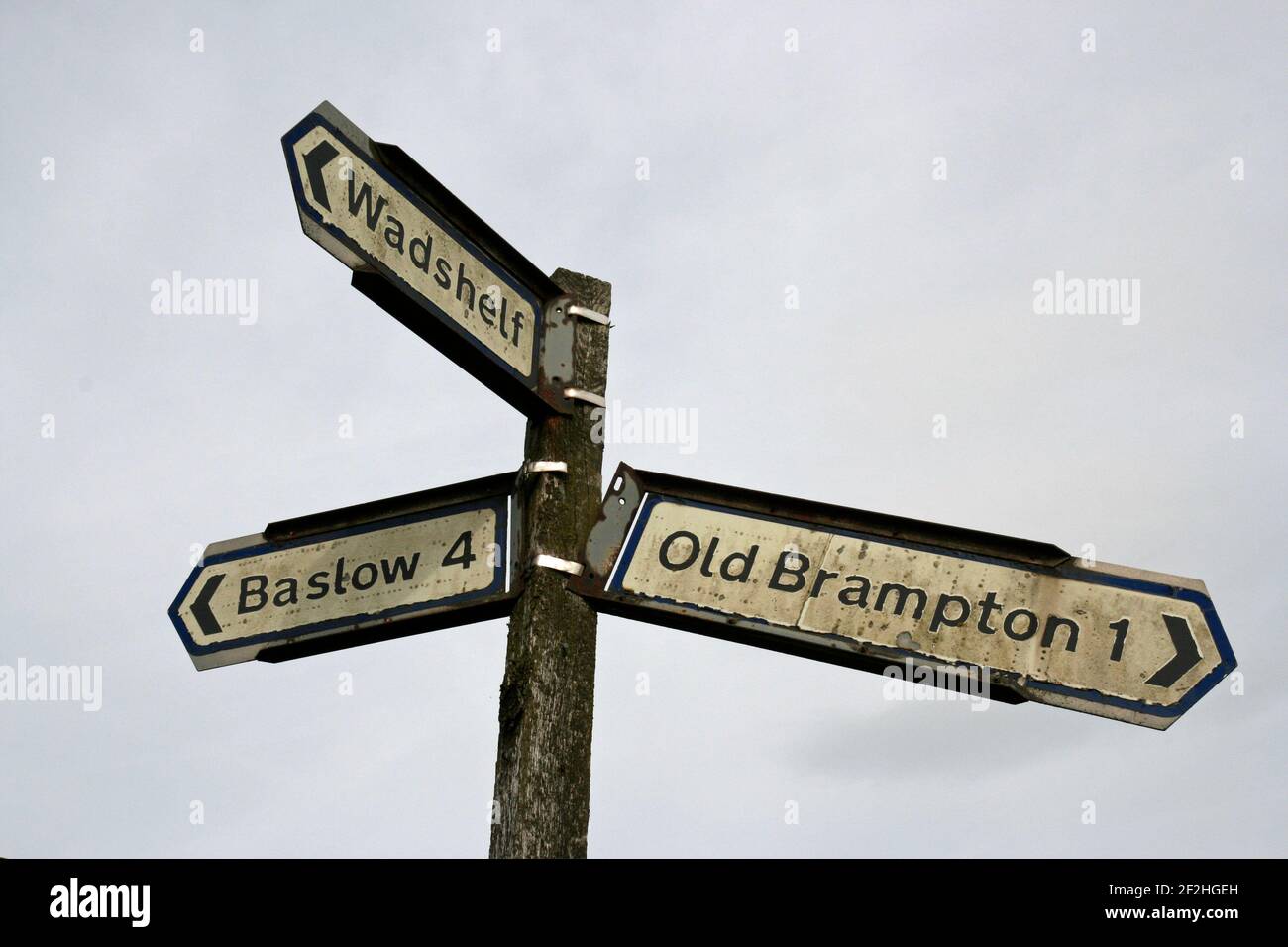 Broken Road Sign Direction High Resolution Stock Photography and Images ...