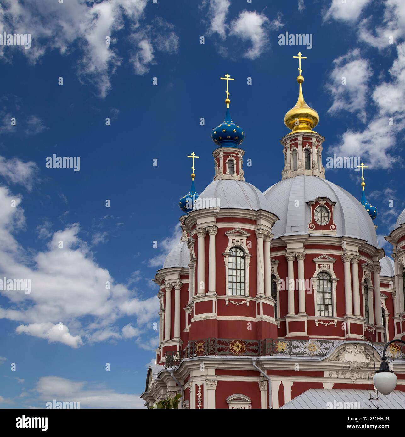 The baroque church of Saint Clement in Moscow, Russia. This large ...