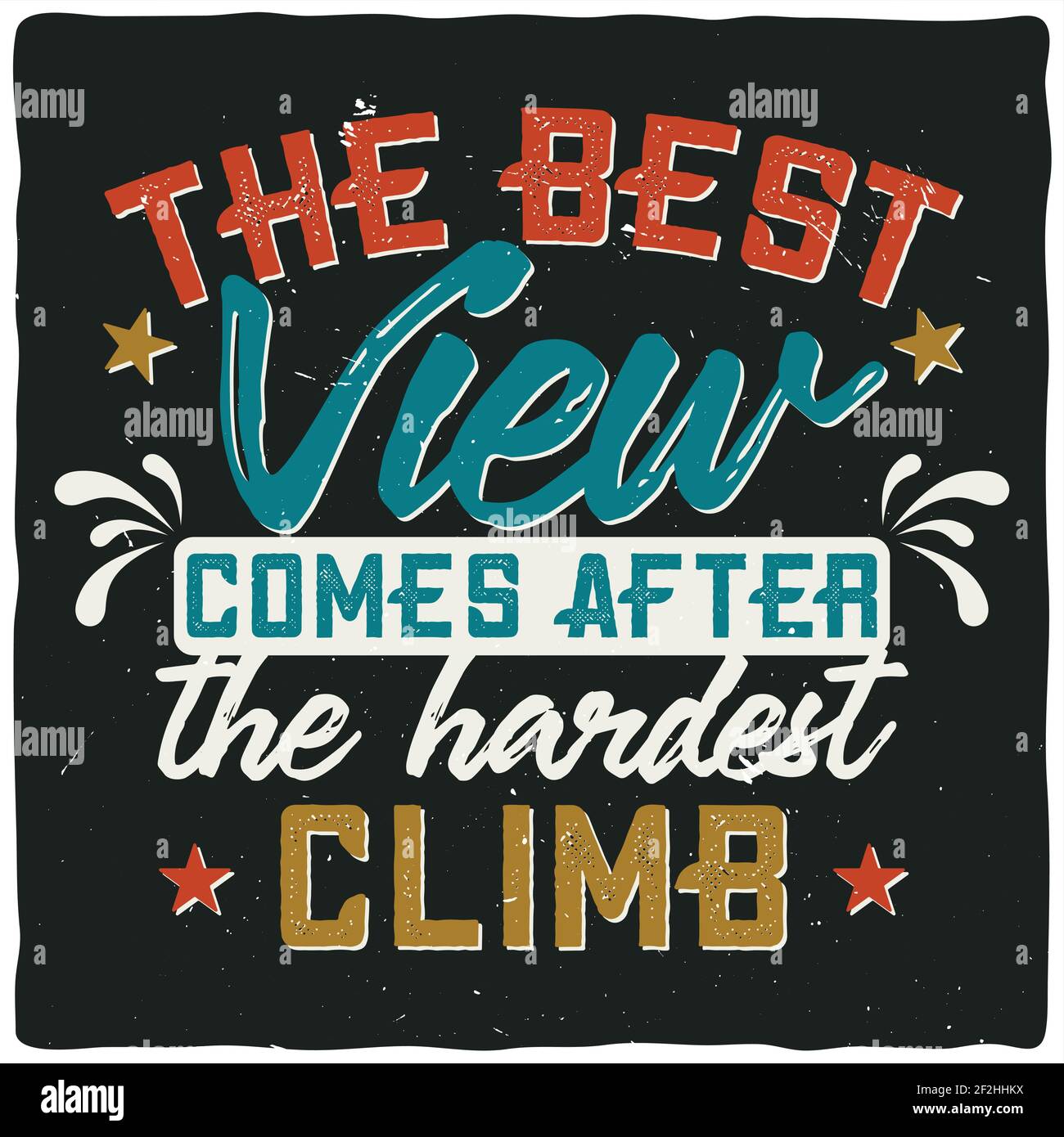 Motivational poster. Inspirational quote design Stock Vector Image ...