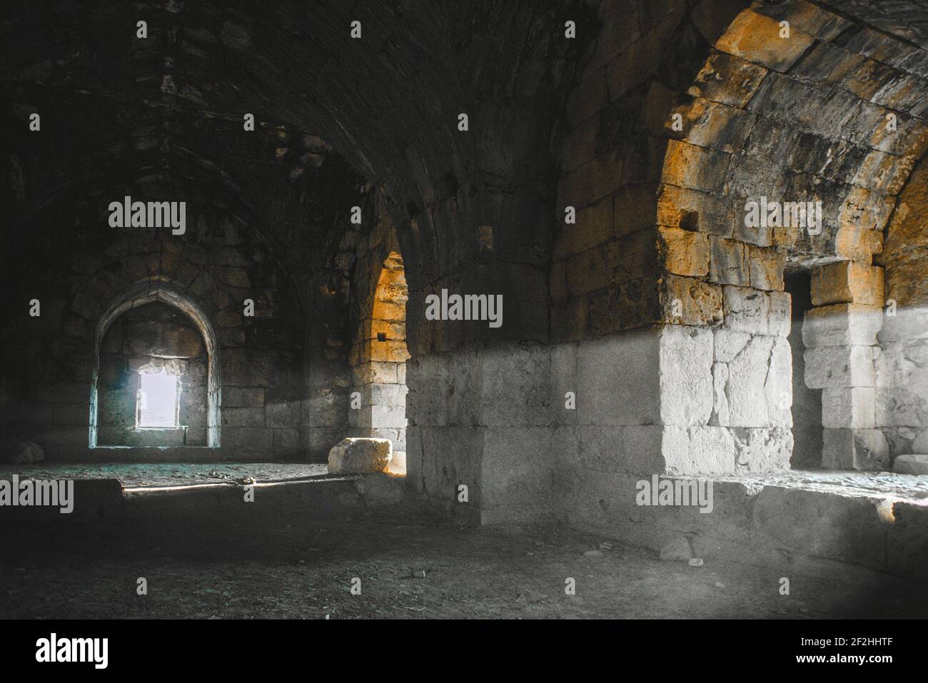 Interior Sahyun castle Syria Stock Photo - Alamy