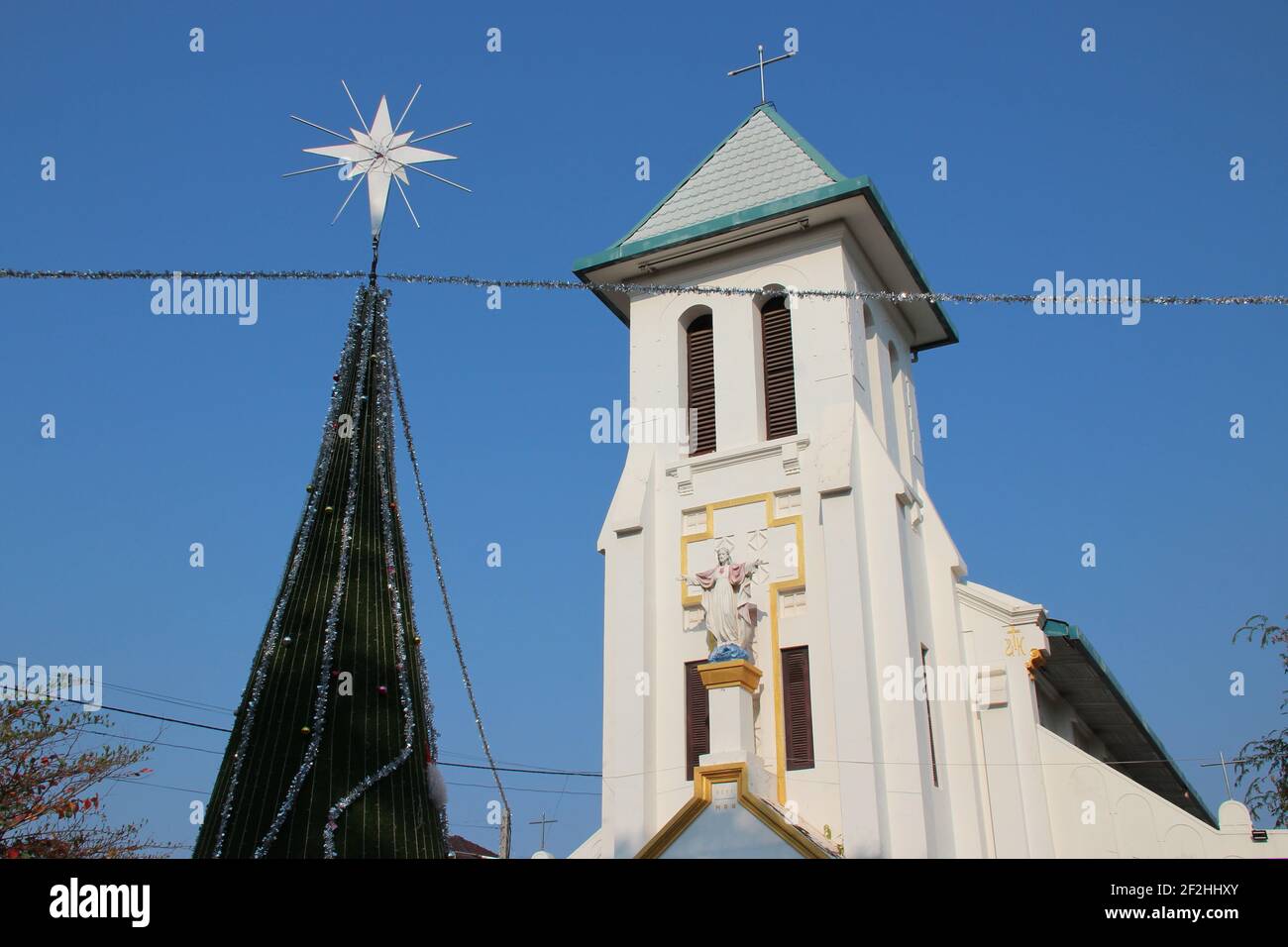 sacré-coeur church in vientiane (laos Stock Photo - Alamy