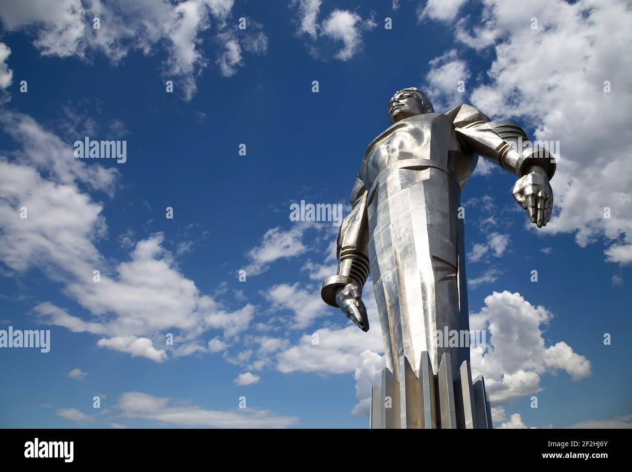 Monument to Yuri Gagarin (42.5-meter high pedestal and statue), the ...
