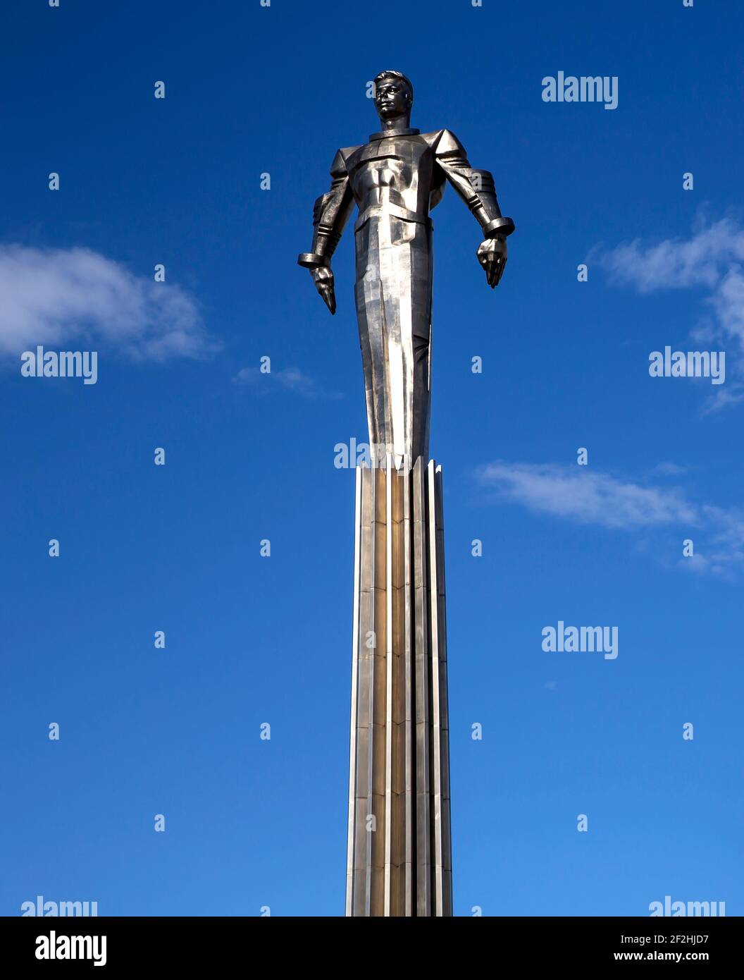 Monument to Yuri Gagarin (42.5-meter high pedestal and statue), the ...