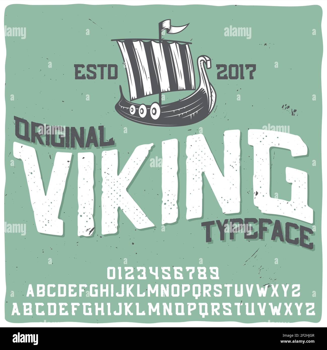 viking ship label