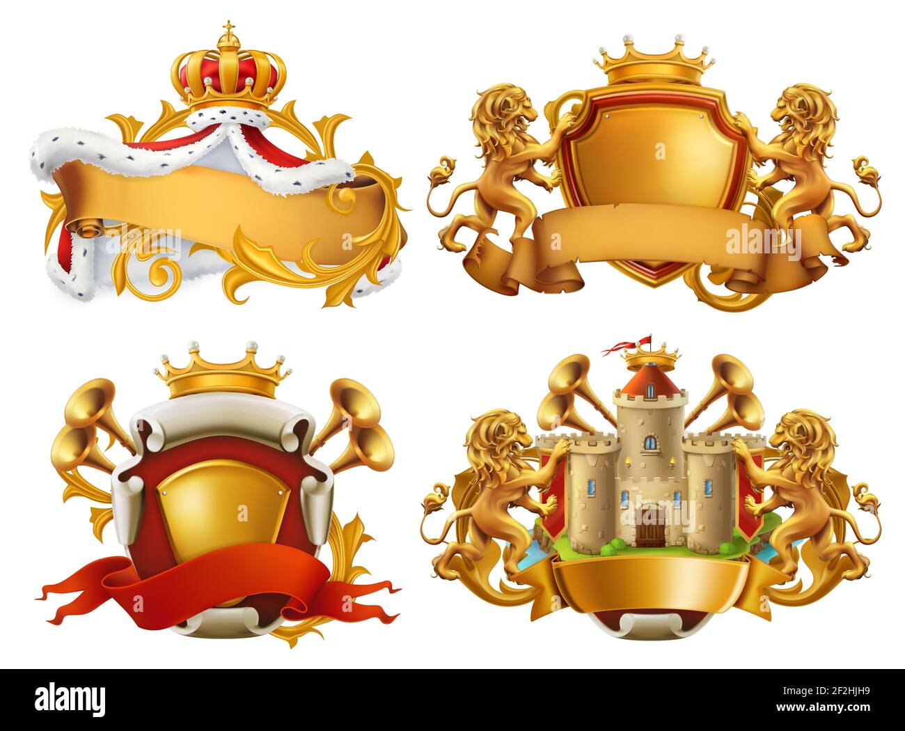 Fairy tale banner set Cut Out Stock Images & Pictures - Alamy