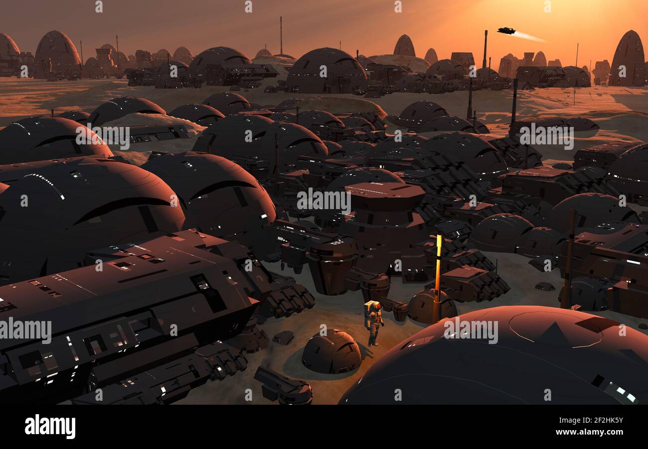Space colony mars hi-res stock photography and images - Alamy