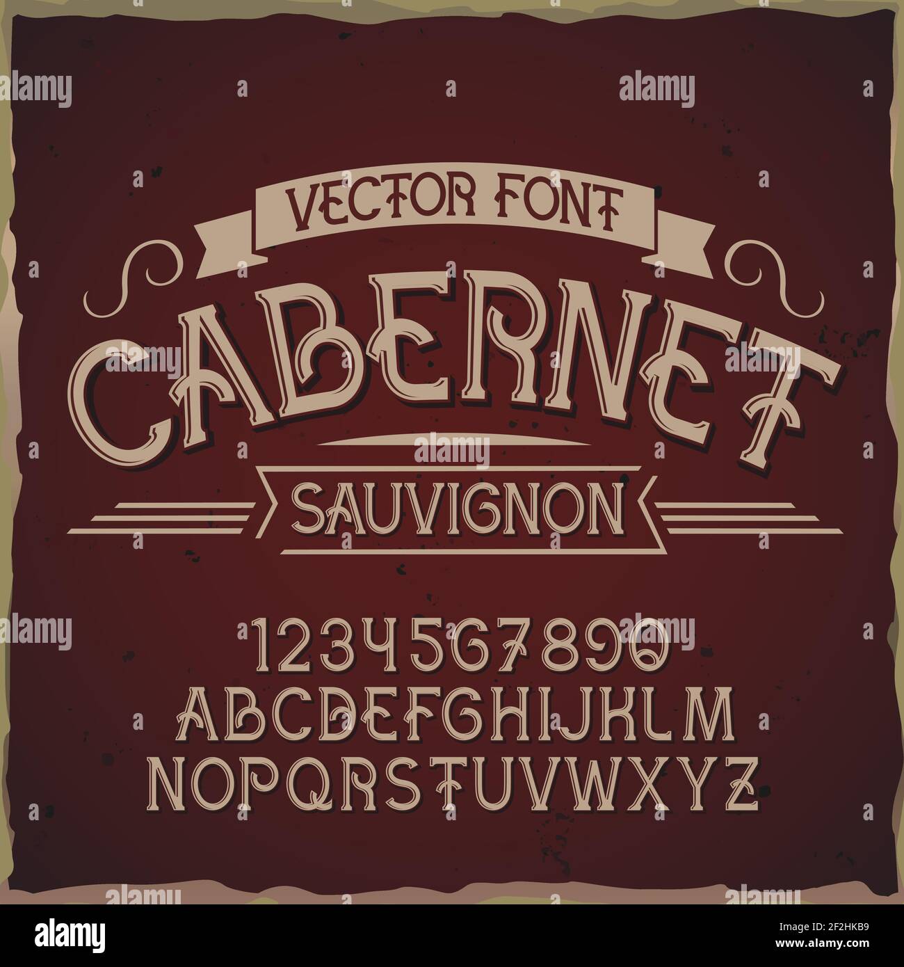Original label typeface named "Cabernet". Good handcrafted font for any ...