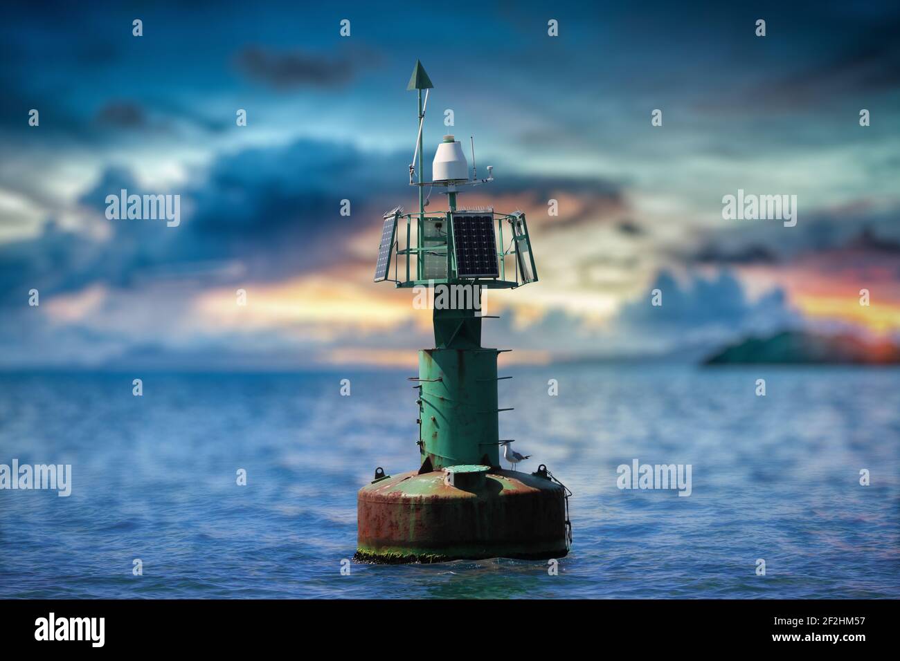 Buoy with solar panels hi-res stock photography and images - Alamy