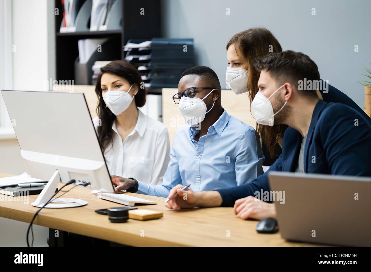 African group covid masks hi-res stock photography and images - Alamy