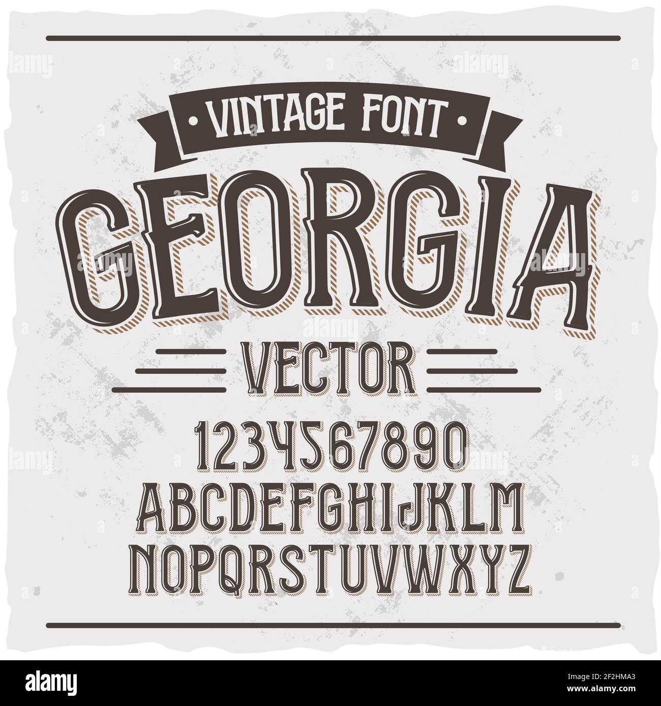 Original label typeface named "Georgia". Good handcrafted font for any ...