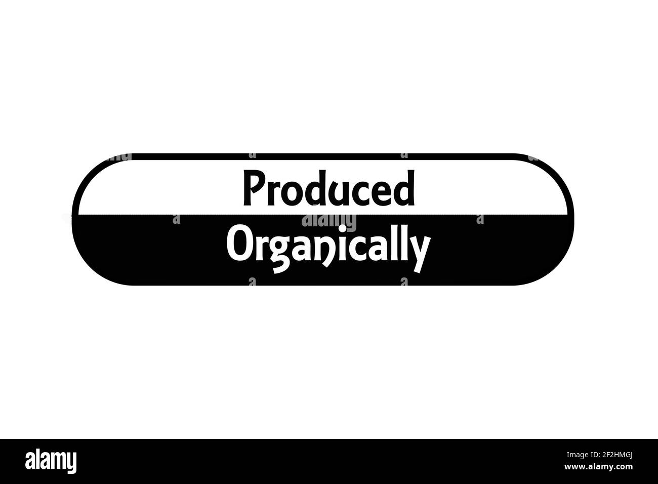 Alternative Diet Stamp Reading Produced Organically Stock Photo - Alamy