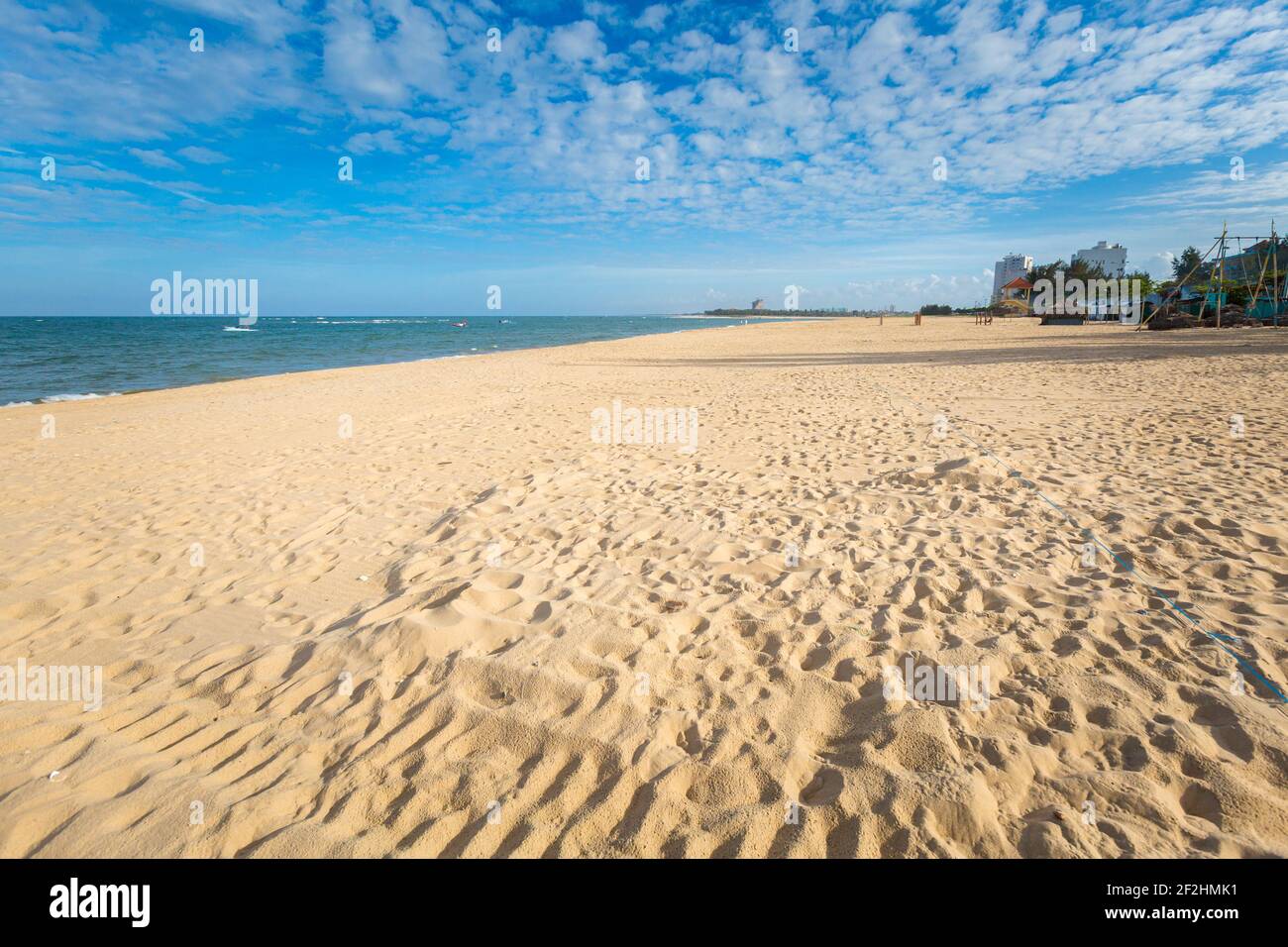 Beautiful landscape of Dong Hoi beach in central Vietnam. Photo with ...