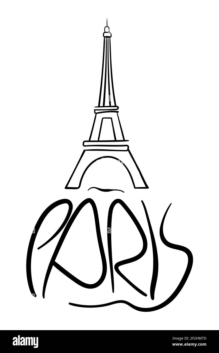 Paris calligraphy hi-res stock photography and images - Alamy