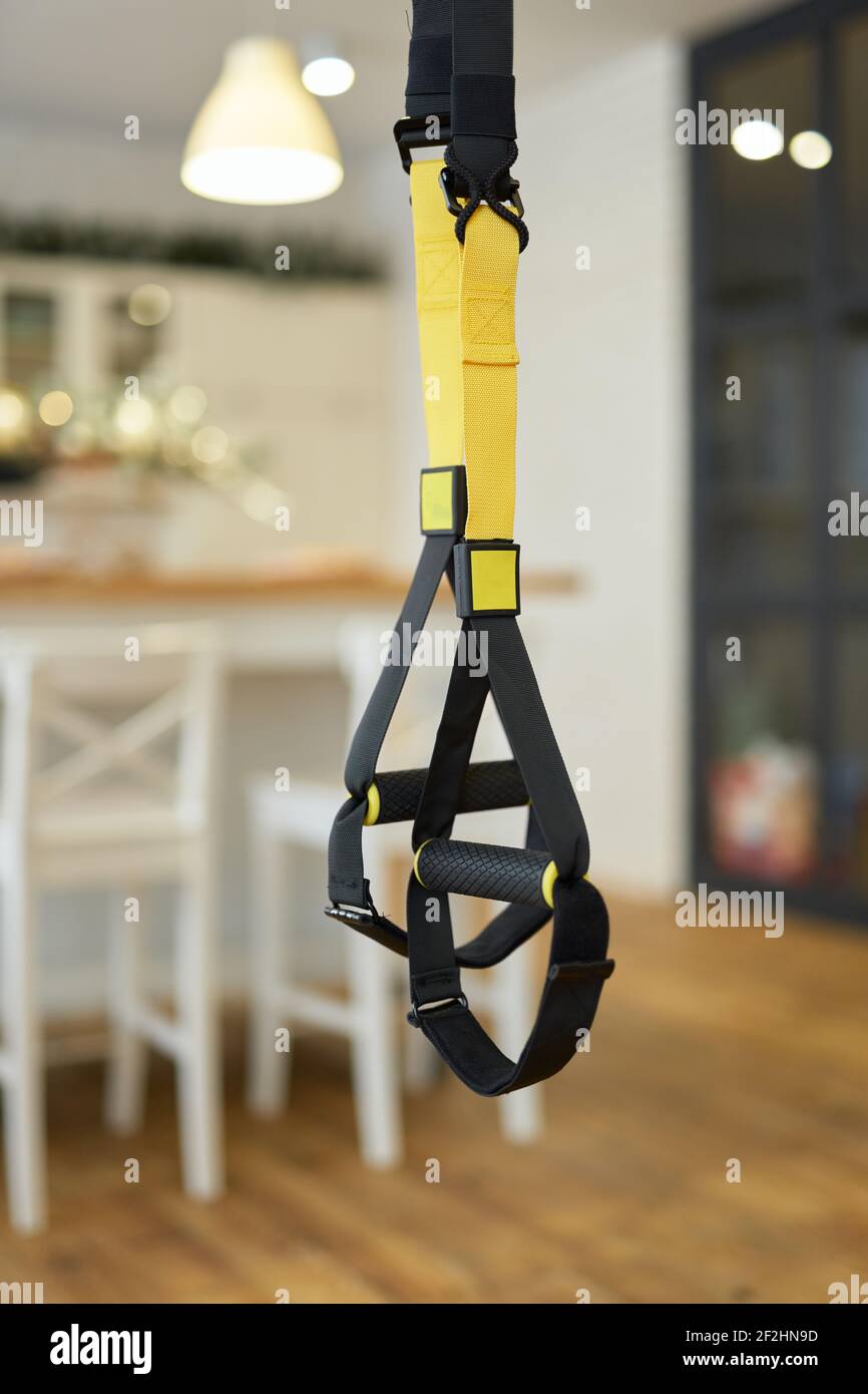 Resistance training at home hi-res stock photography and images - Alamy