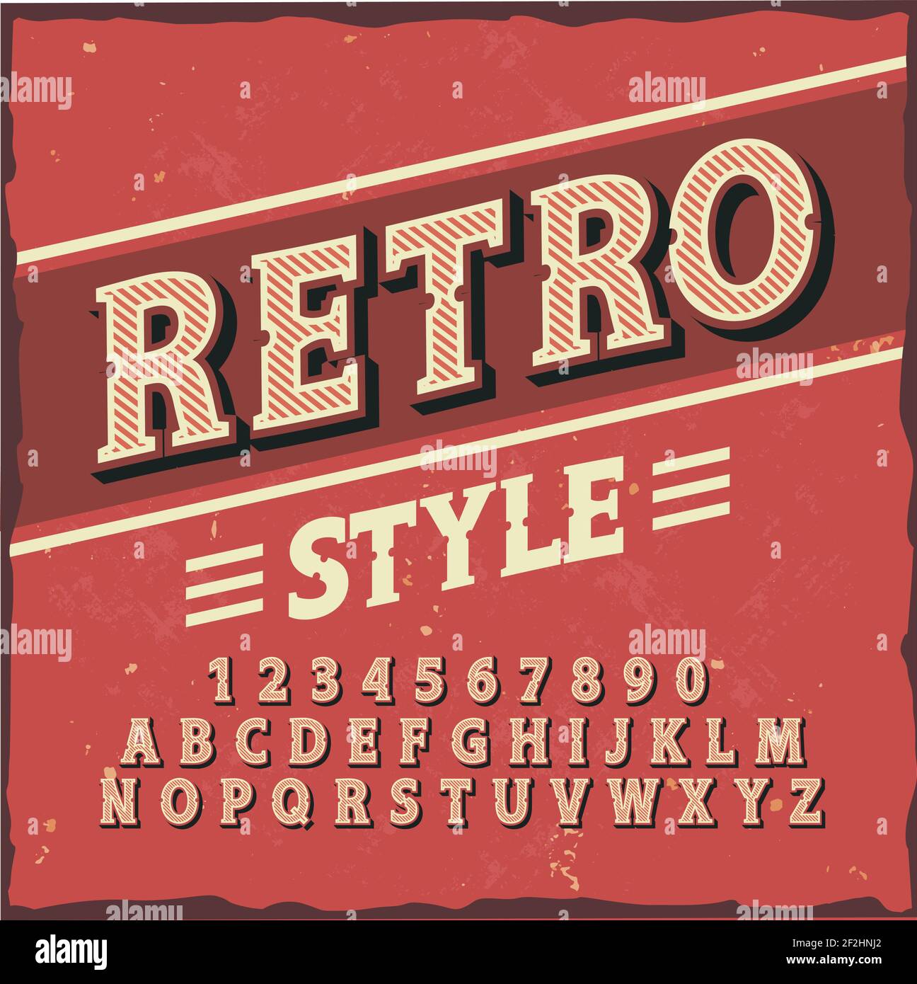Original label typeface named "Retro Style". Good handcrafted font for ...
