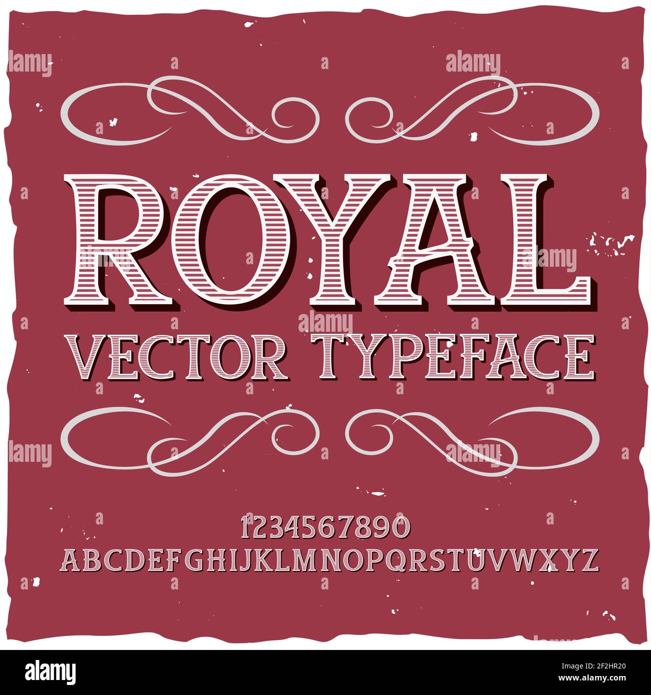 Original label typeface named "Royal". Good handcrafted font for any ...