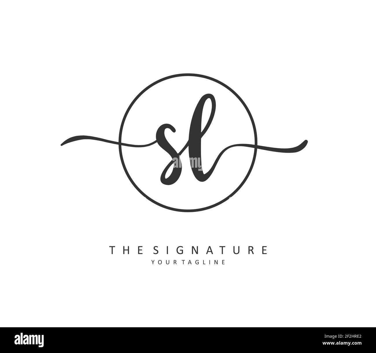 Sl initials logo Cut Out Stock Images & Pictures - Alamy