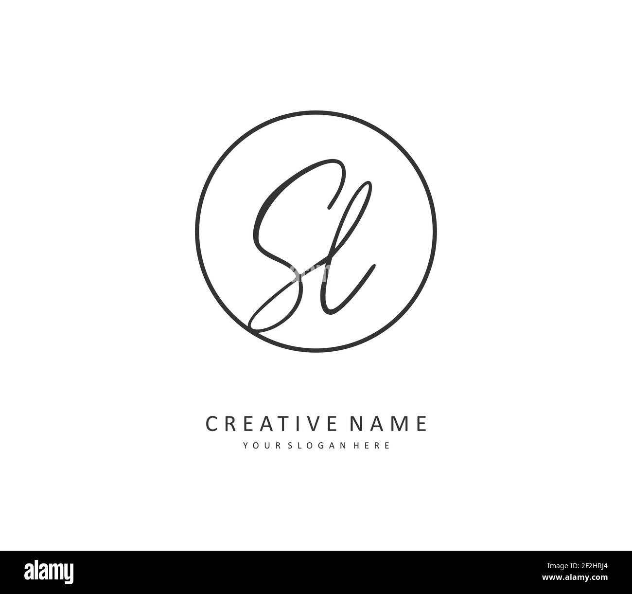 Sl initials logo Cut Out Stock Images & Pictures - Alamy