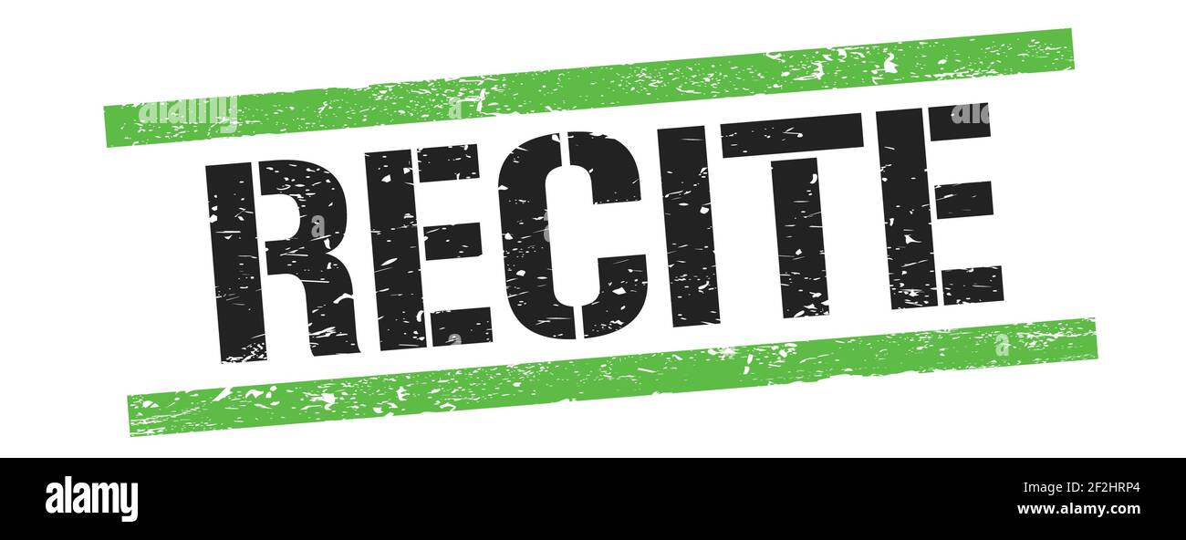 Recite stamp Cut Out Stock Images & Pictures - Alamy