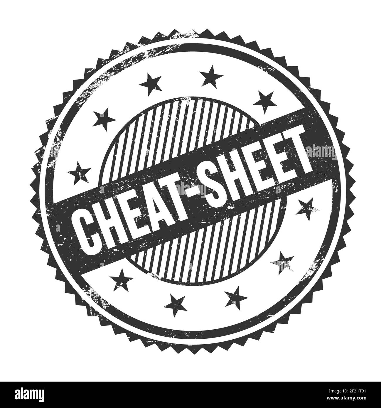 Cheat sheet stamp Black and White Stock Photos & Images - Alamy