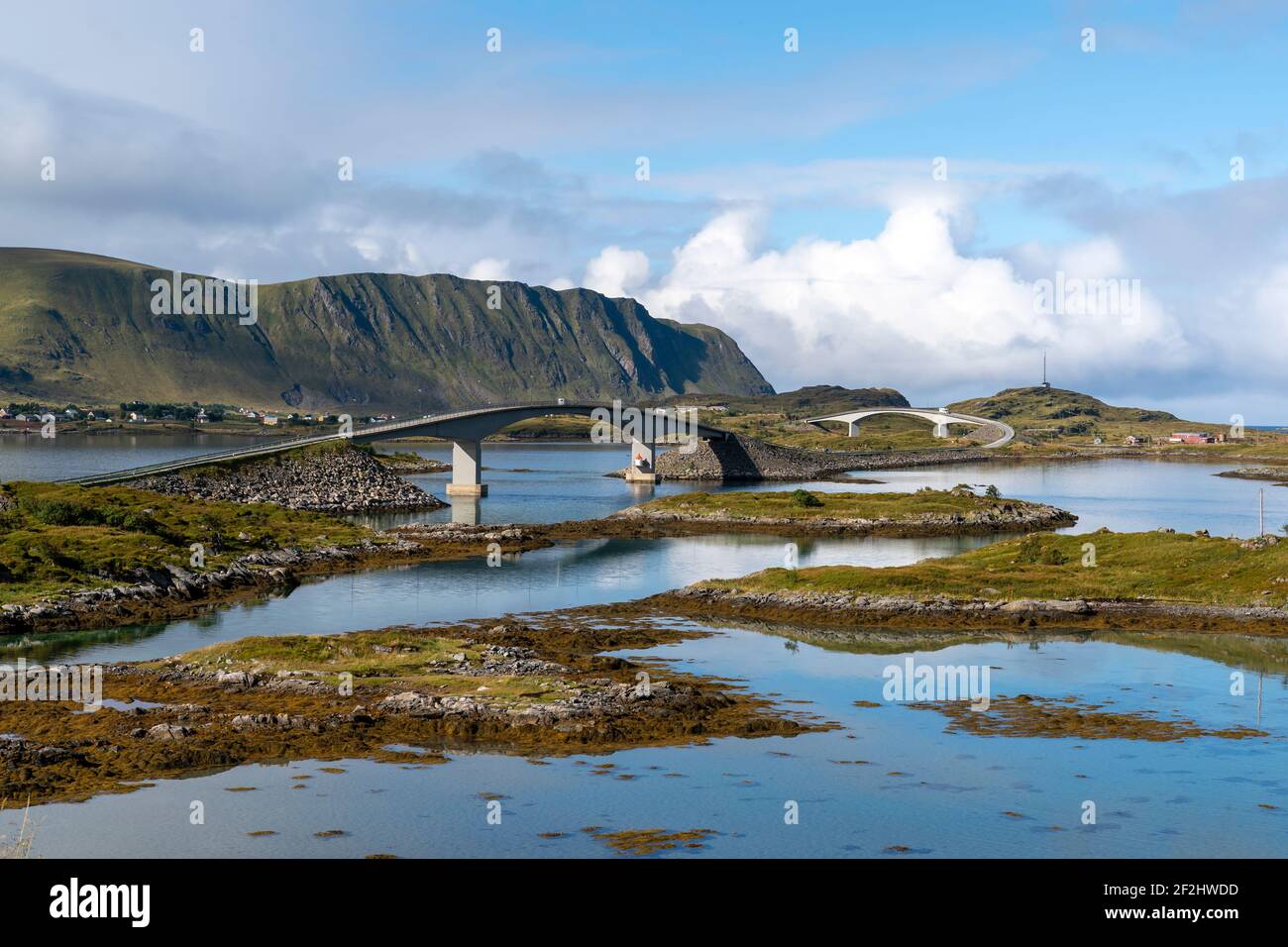 Bridges at Fredvang, Lofoten, Norway Stock Photo - Alamy