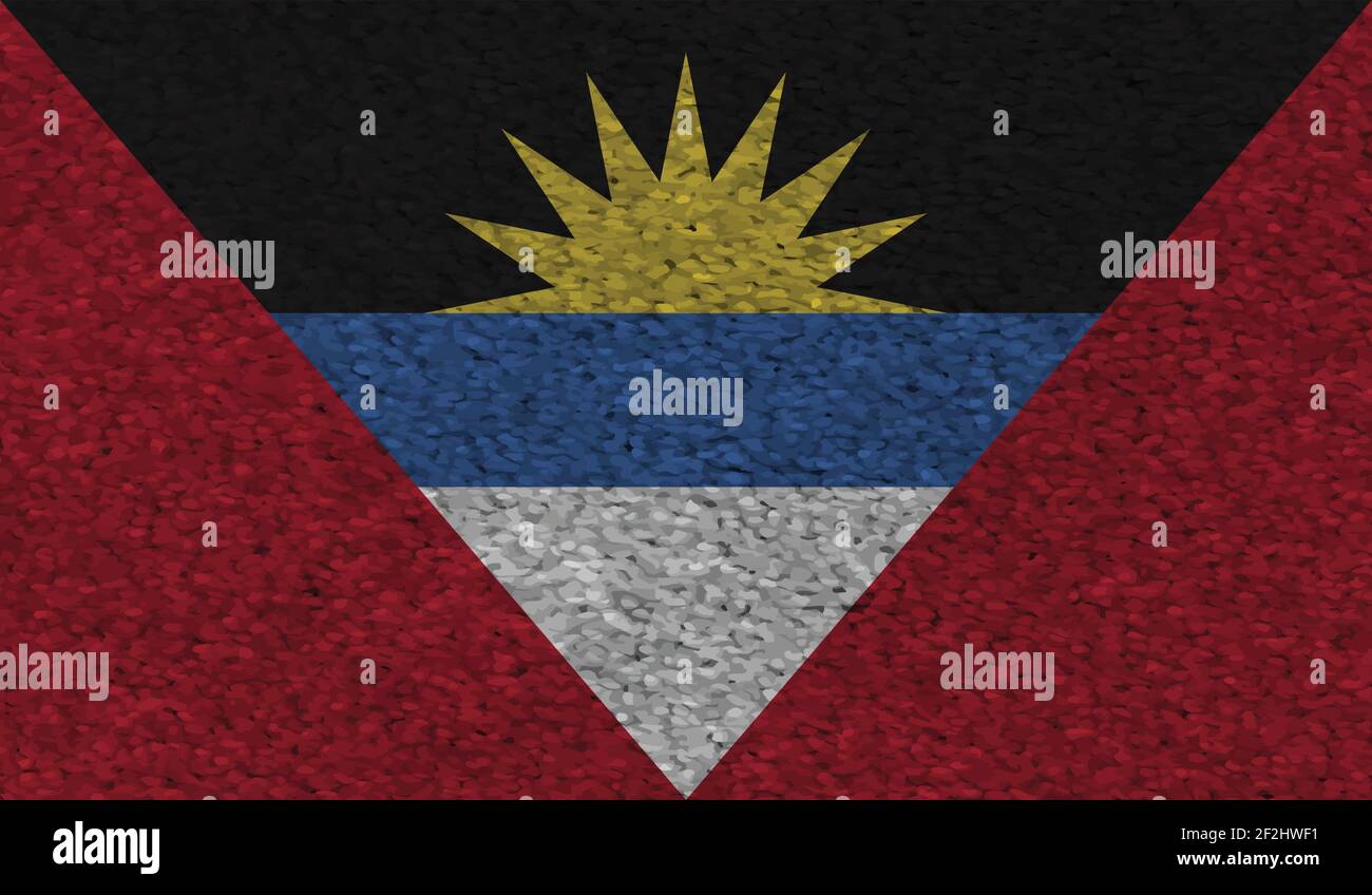 Grunge texture Antigua and Barbuda country flag national symbol ...
