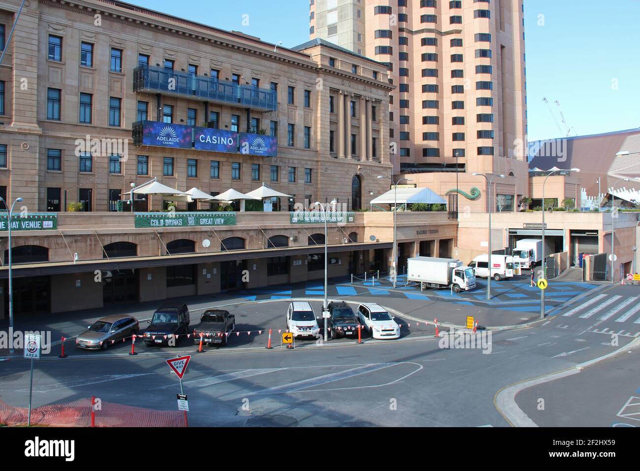street and buildings in adelaide in australia Stock Photo - Alamy