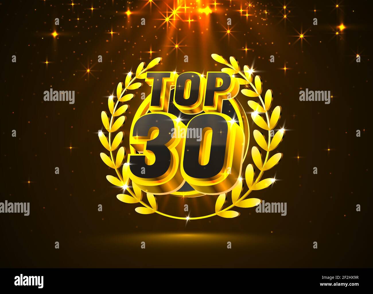 Top 30 best podium award sign, golden object. Vector illustration Stock ...