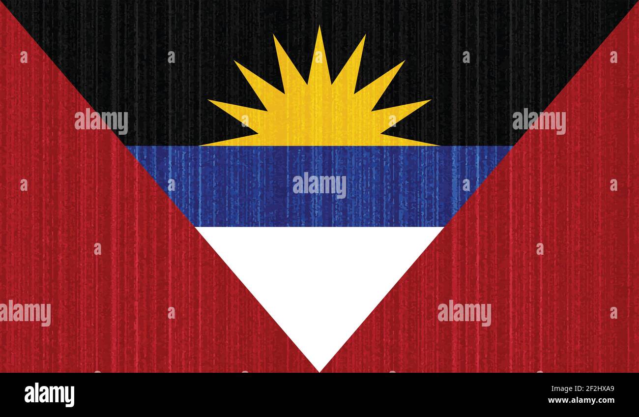 Grunge texture Antigua and Barbuda country flag national symbol ...