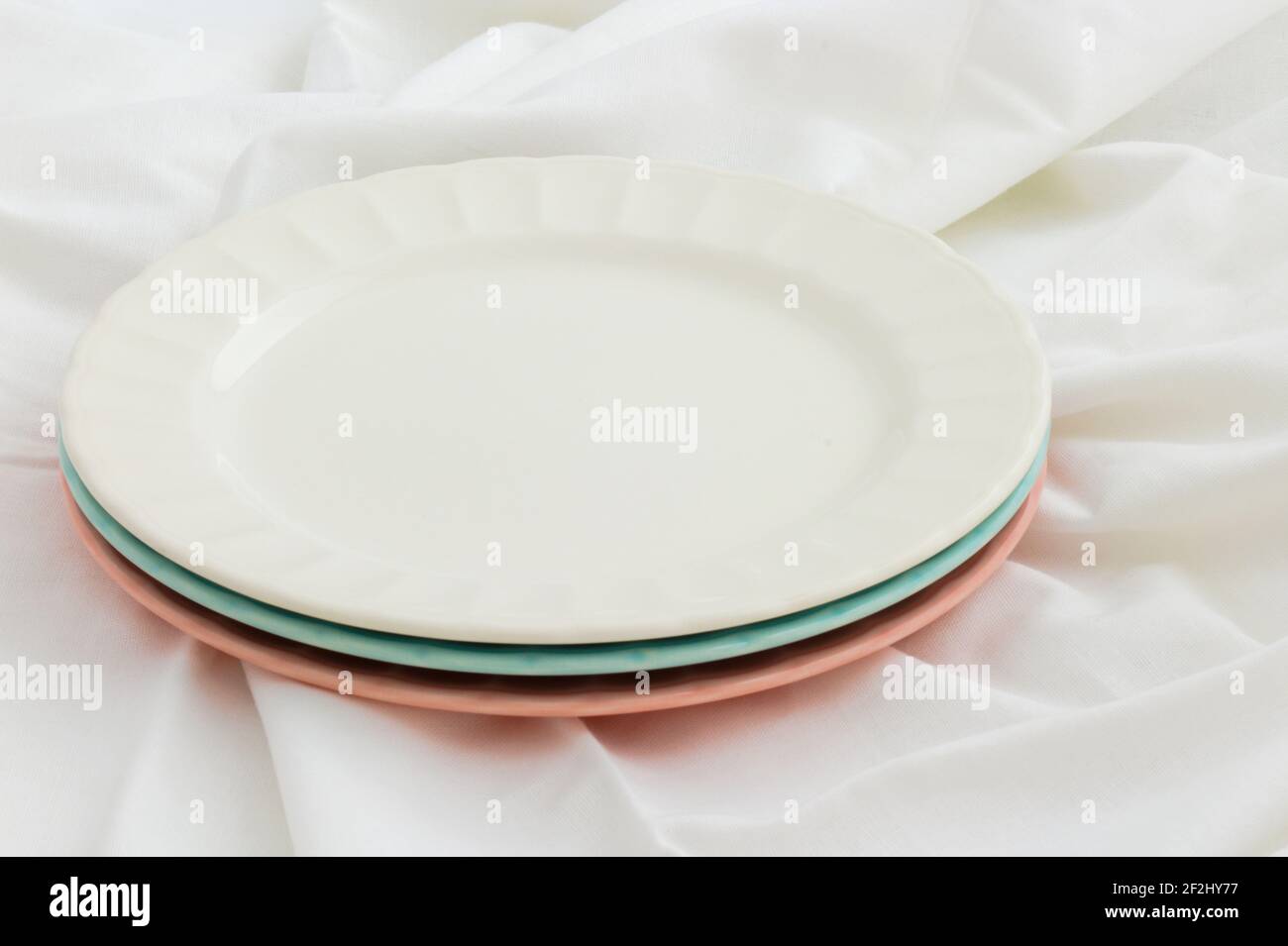 Dinner plates set, perfect for your most beautiful meals Stock Photo ...
