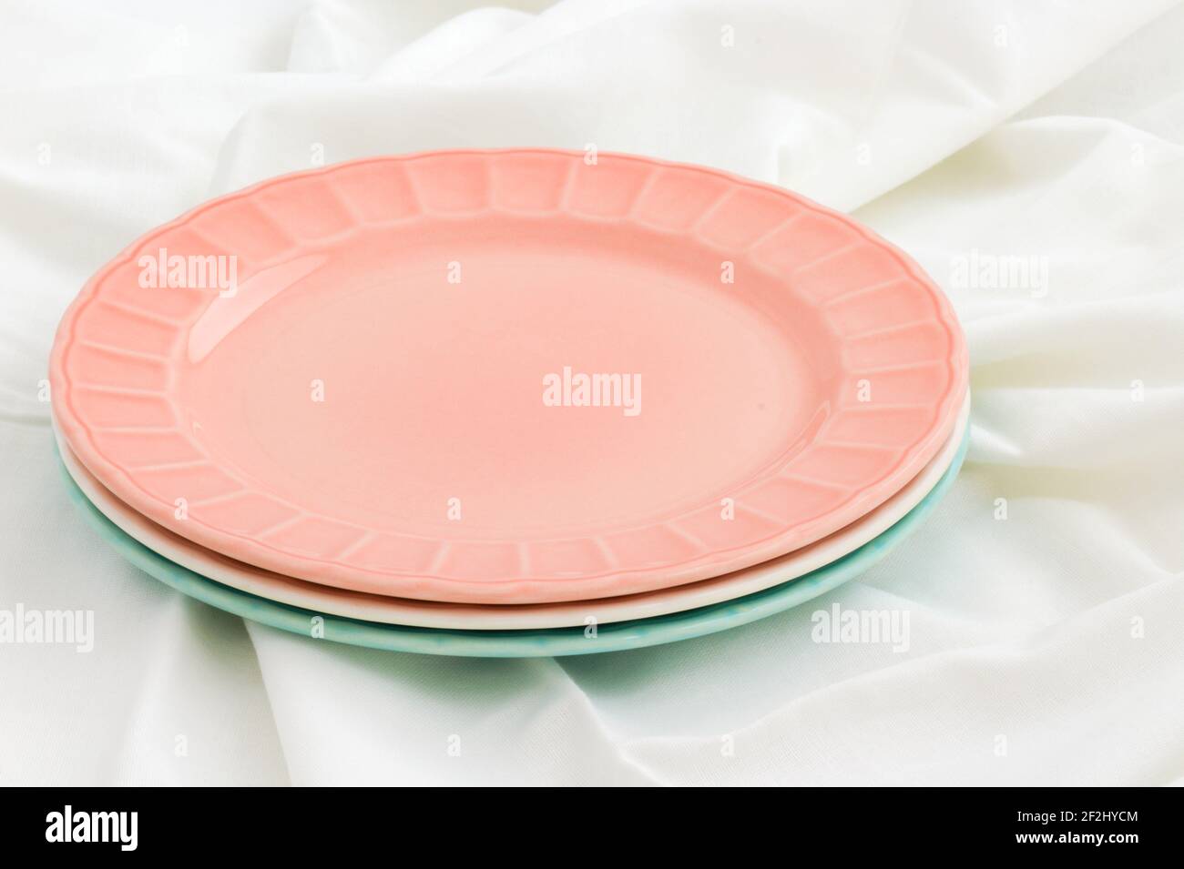 Dinner plates set, perfect for your most beautiful meals Stock Photo ...