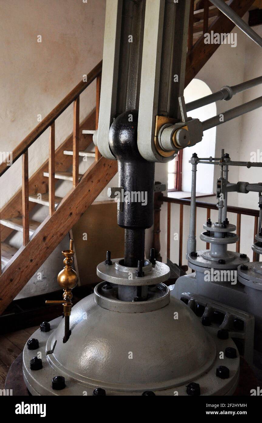Top of the main steam cylinder in the Michell's Shaft engine house at ...