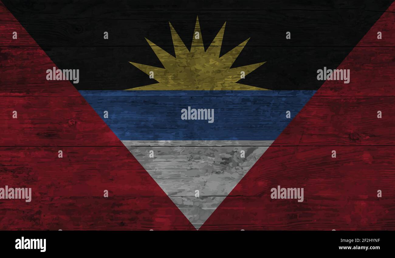 Grunge texture Antigua and Barbuda country flag national symbol ...