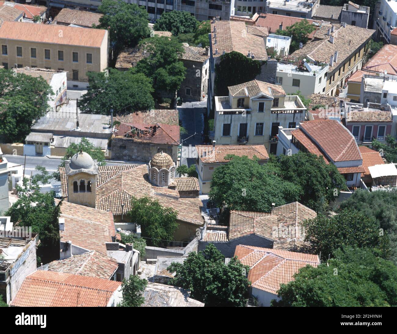 Greece, Athens, view from the Plaka area Stock Photo - Alamy