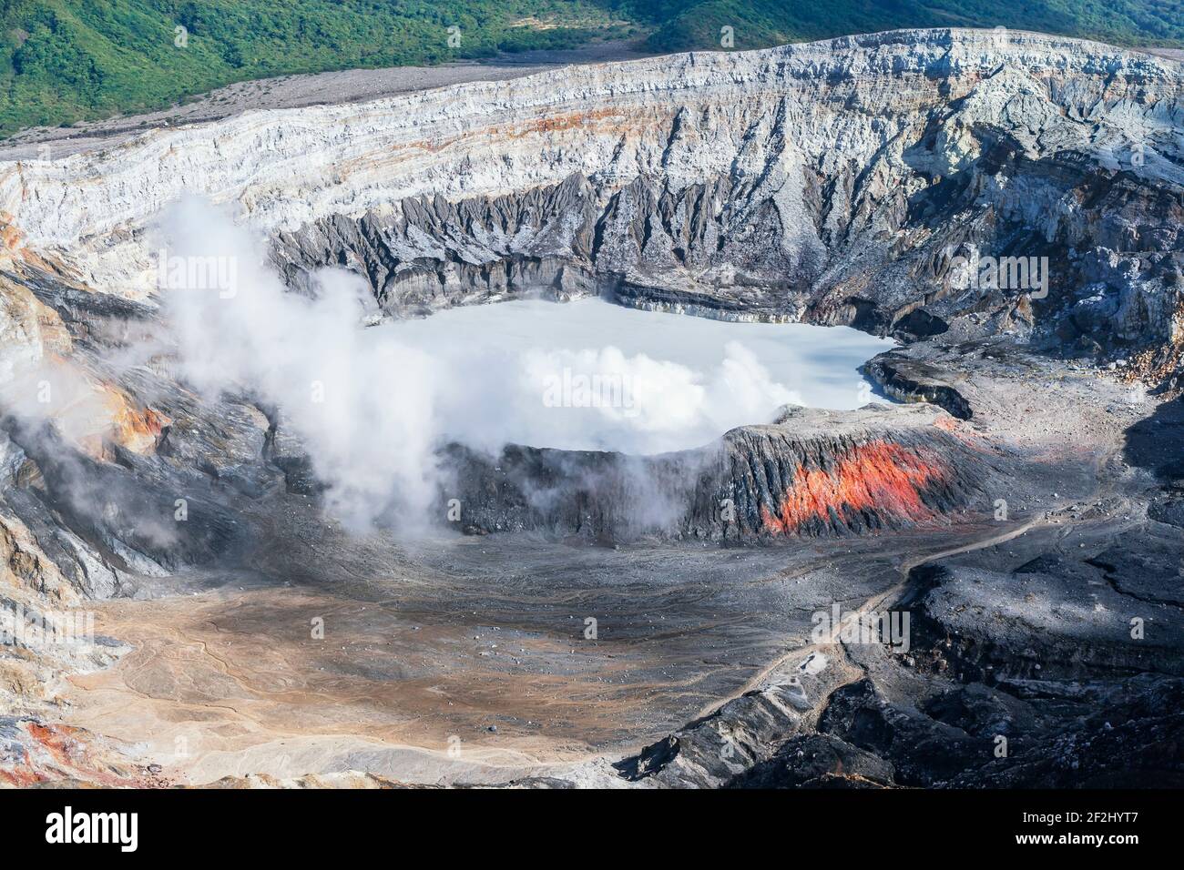 Poas volcano, Poas National Park, Costa Rica, Central America Stock ...