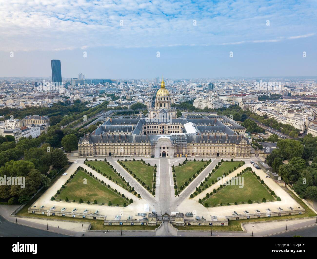 Aerial view of North of Cathedral/Church Esplanade des Invalides (musée ...