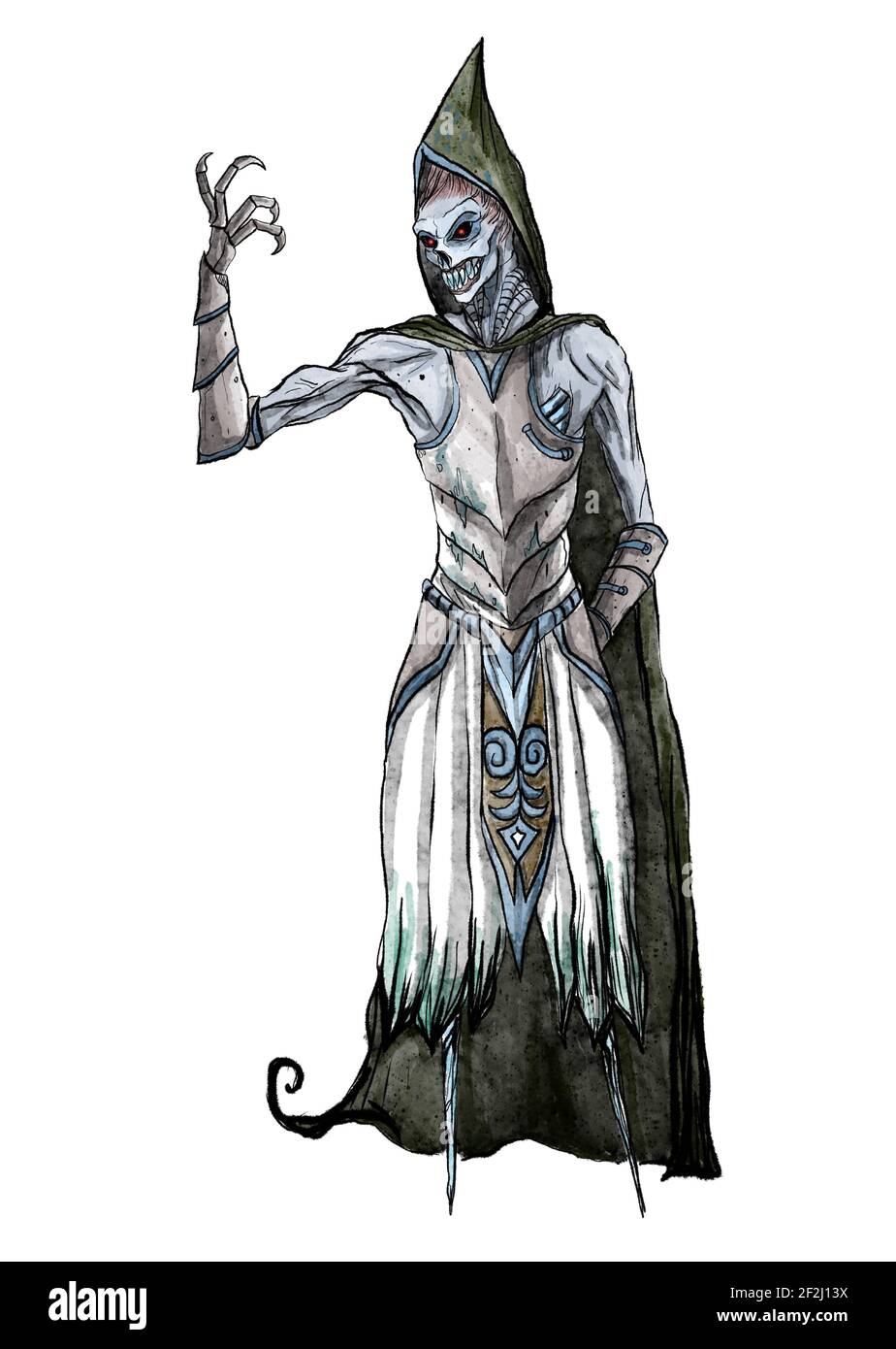 evil creature illustration hand drawn artwork Stock Photo - Alamy