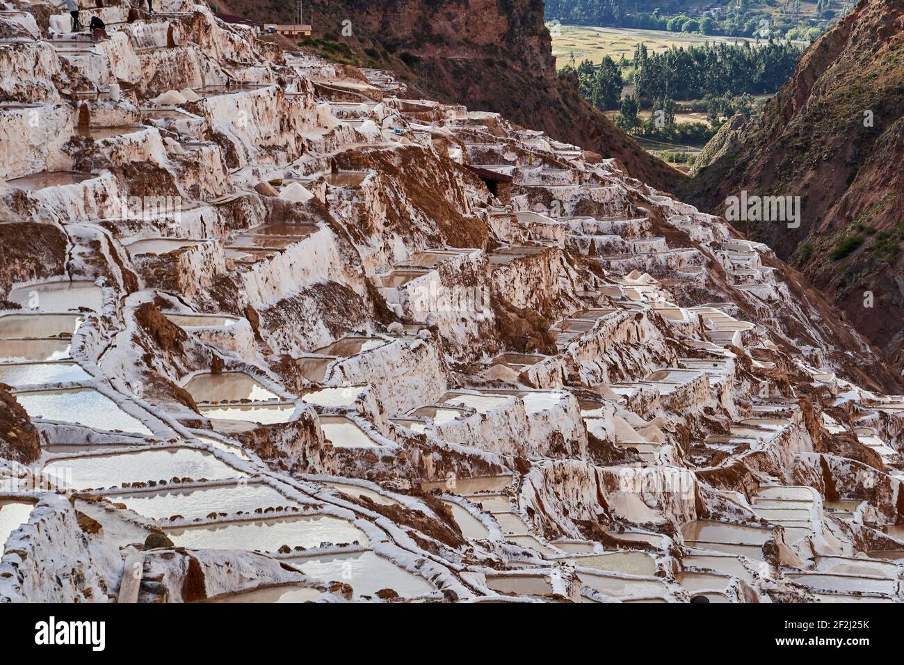 Salt ponds of Maras in the Sacred Valley of the Incas, close to ...