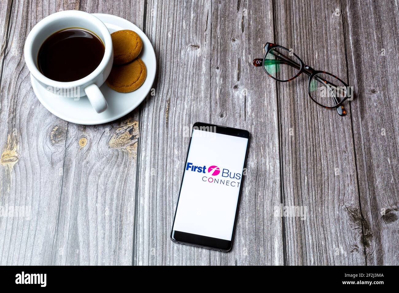 First bus app hi-res stock photography and images - Alamy