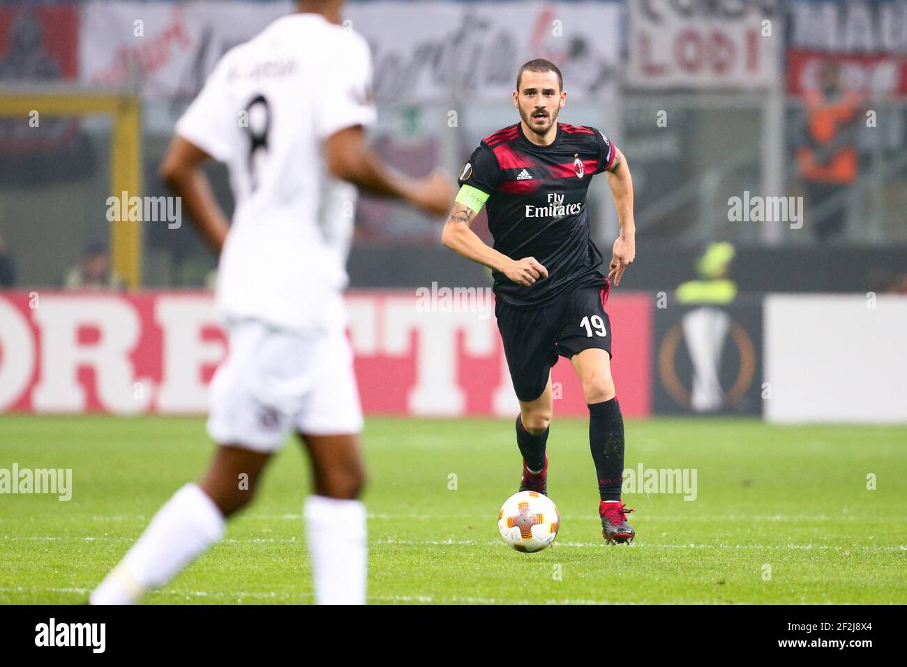Leonardo Bonucci of Milan during the UEFA Europa League, Group D football match between AC Milan ...