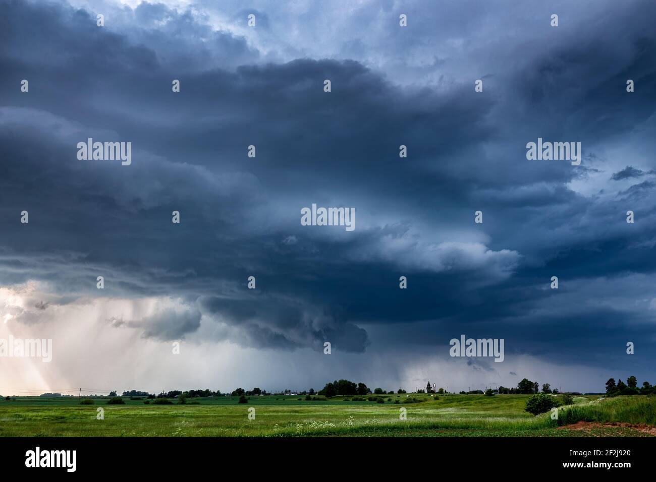 Supercell storm clouds with hail and intence winds Stock Photo - Alamy