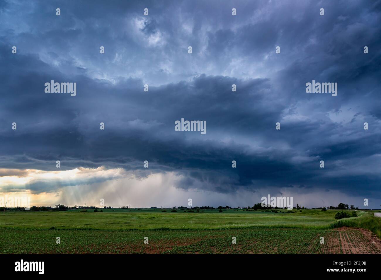 Supercell storm clouds with hail and intence winds Stock Photo - Alamy